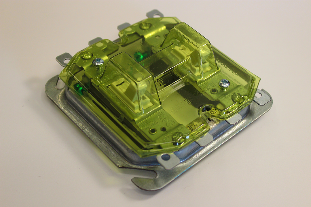 2 Gang Toggle Switch Cover w/ Screws | SmartGuard