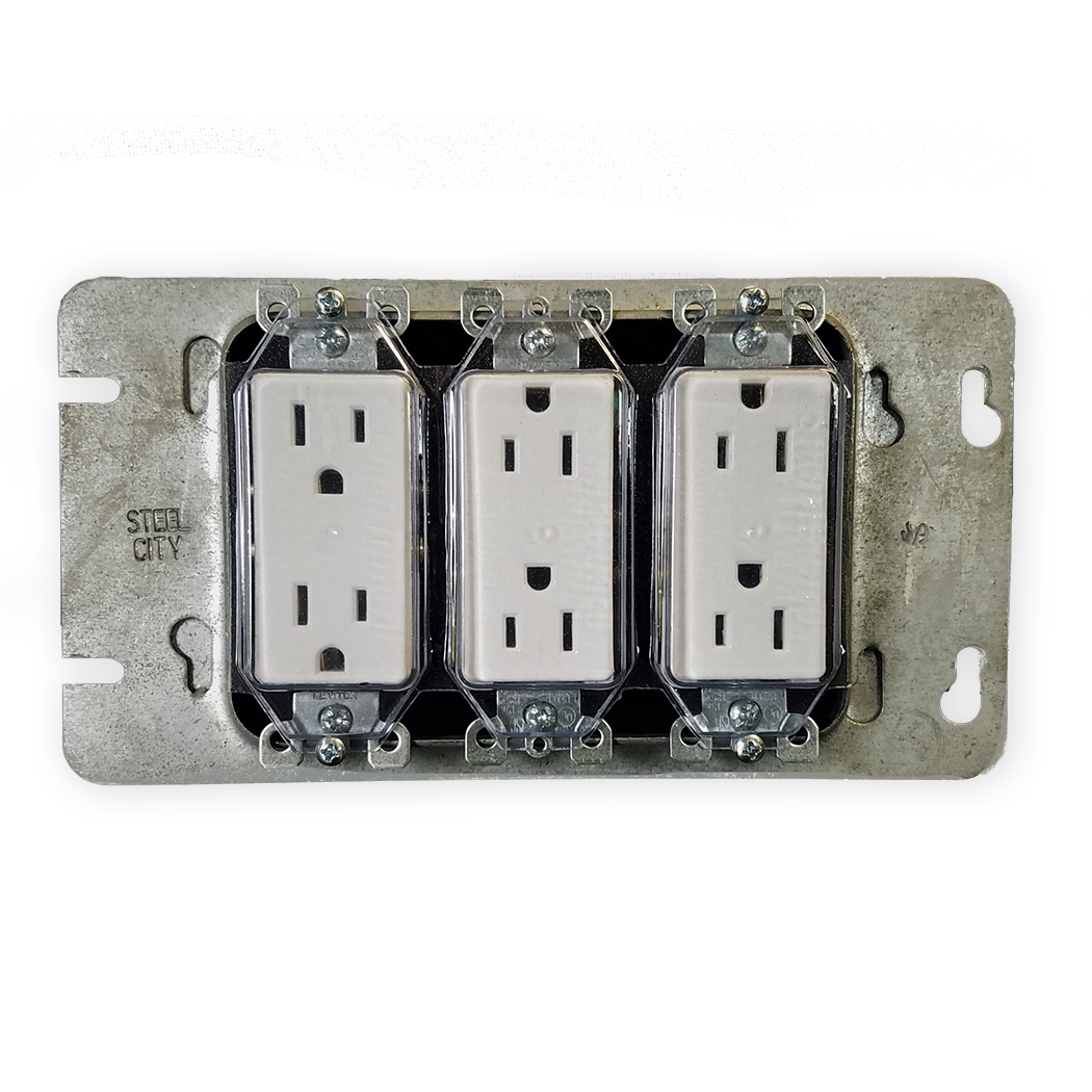 3 Gang GFCI / Decorator Cover | SmartGuard