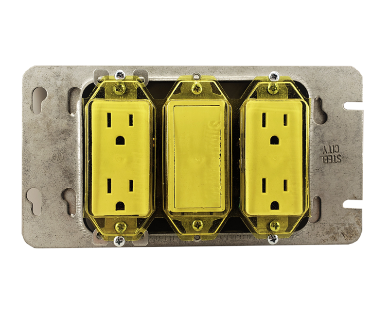 3 Gang GFI/Decora Receptacle Cover w/screws | Plastic Covers & Guards ...